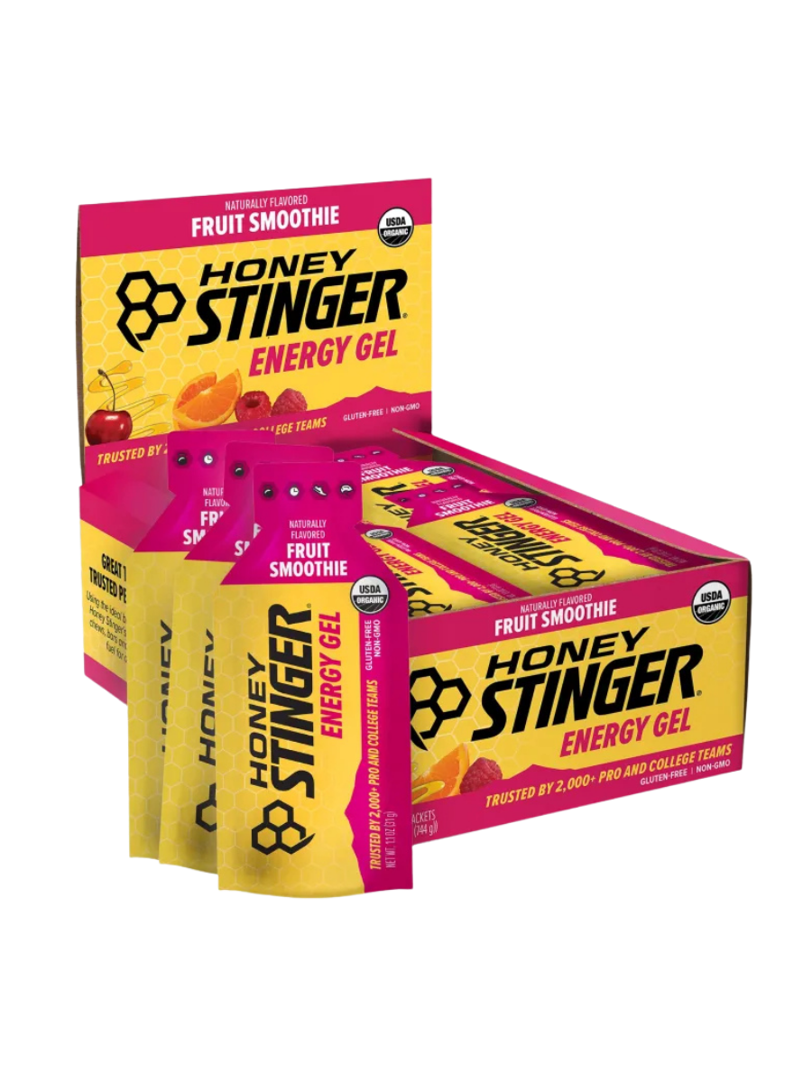 Honey Stinger Organic Fruit Smoothie Energy Gel, Gluten Free & Caffeine ...